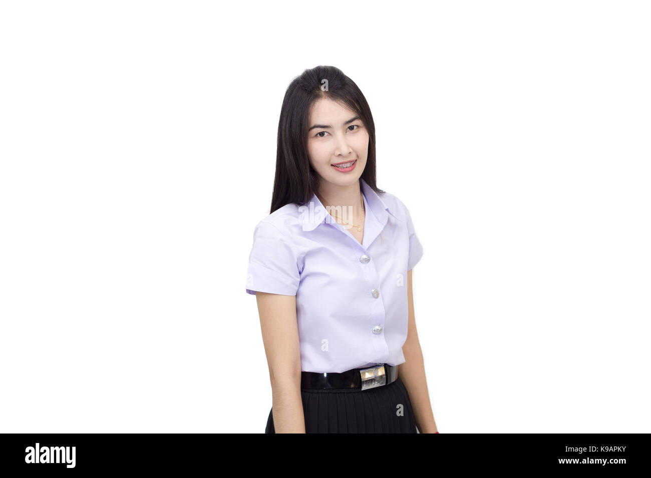 Portrait of thai adult student university uniform Stock Photo - Alamy
