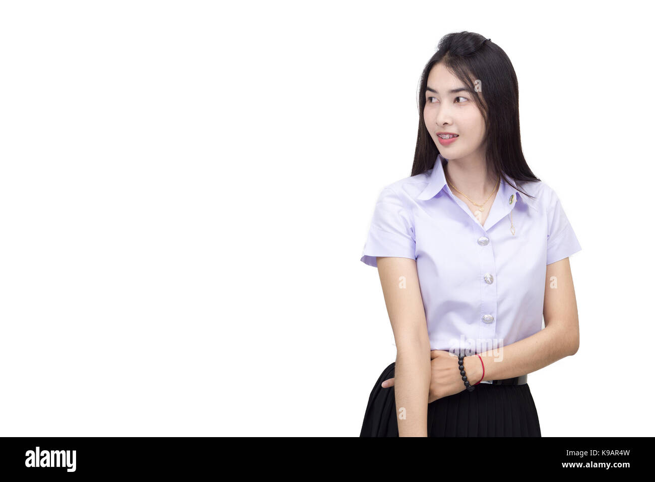 Portrait of thai adult student university uniform Stock Photo - Alamy