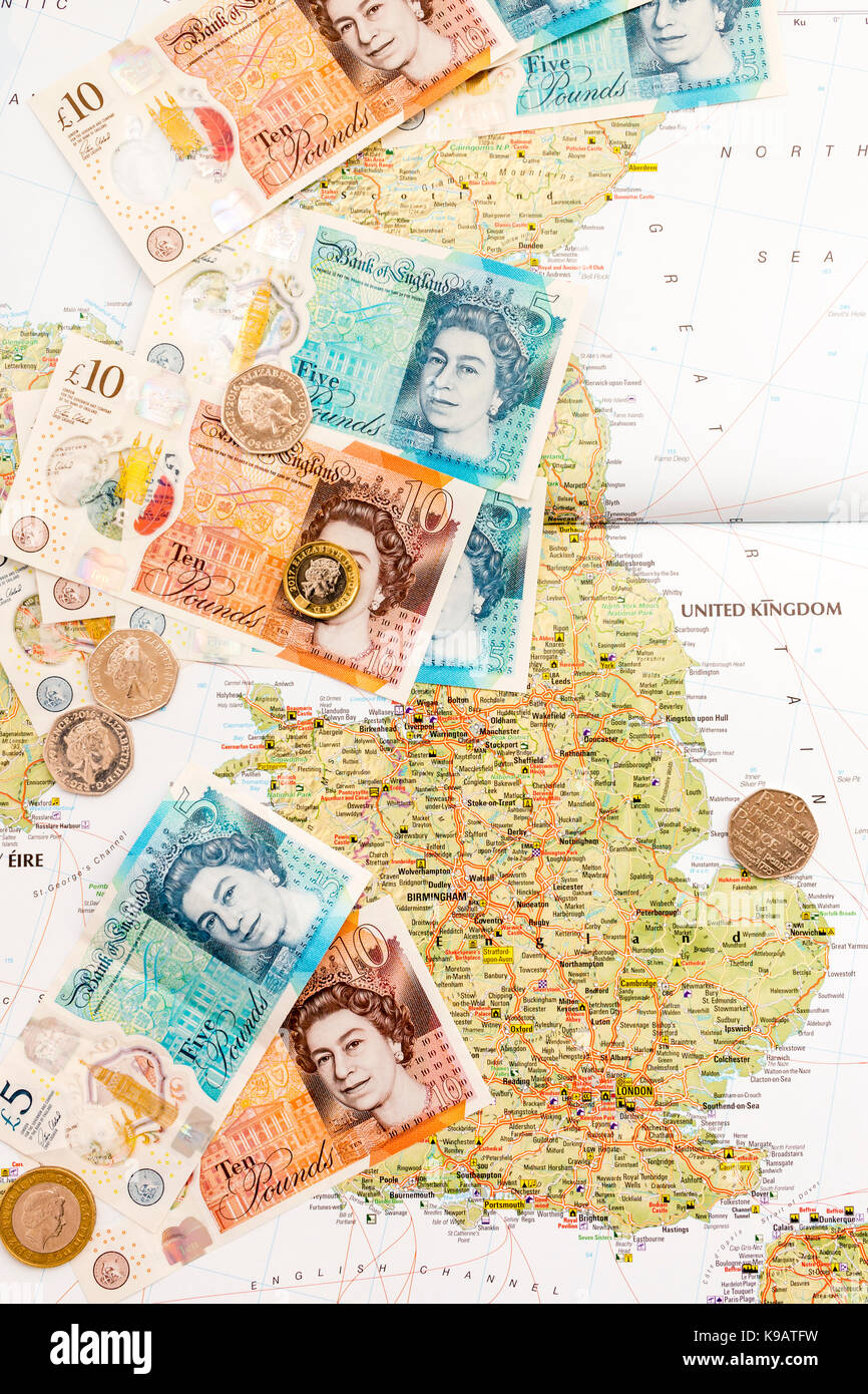 British map of coins hi-res stock photography and images - Alamy