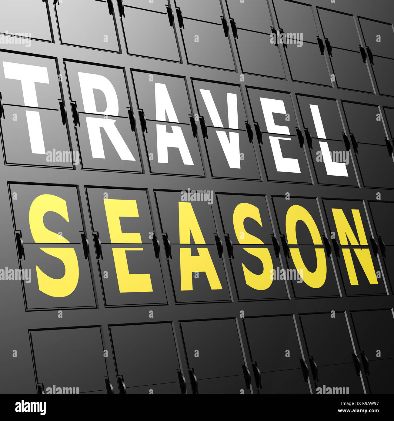 Airport display travel season Stock Photo - Alamy