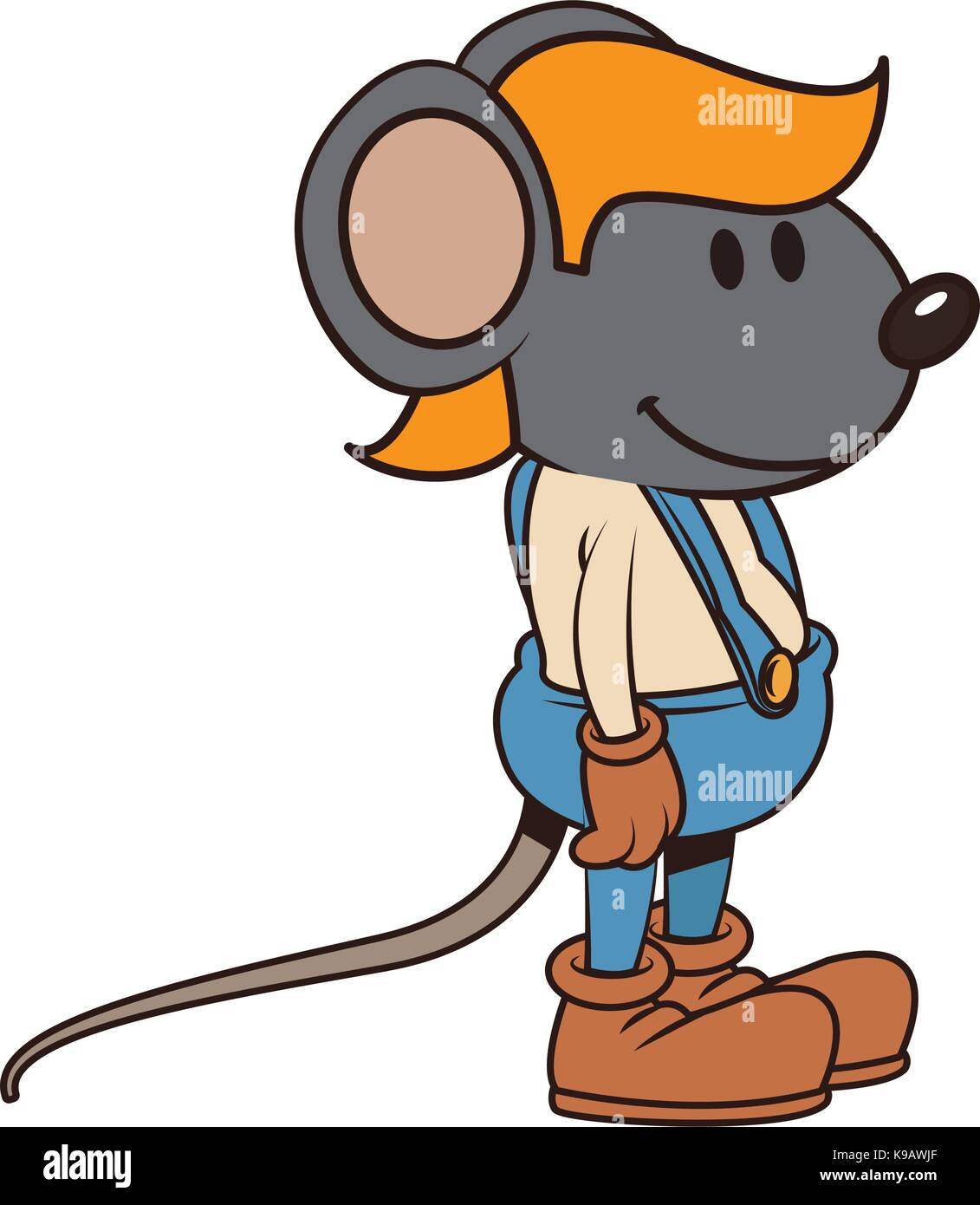 Cute mouse worker cartoon Stock Vector Image & Art - Alamy