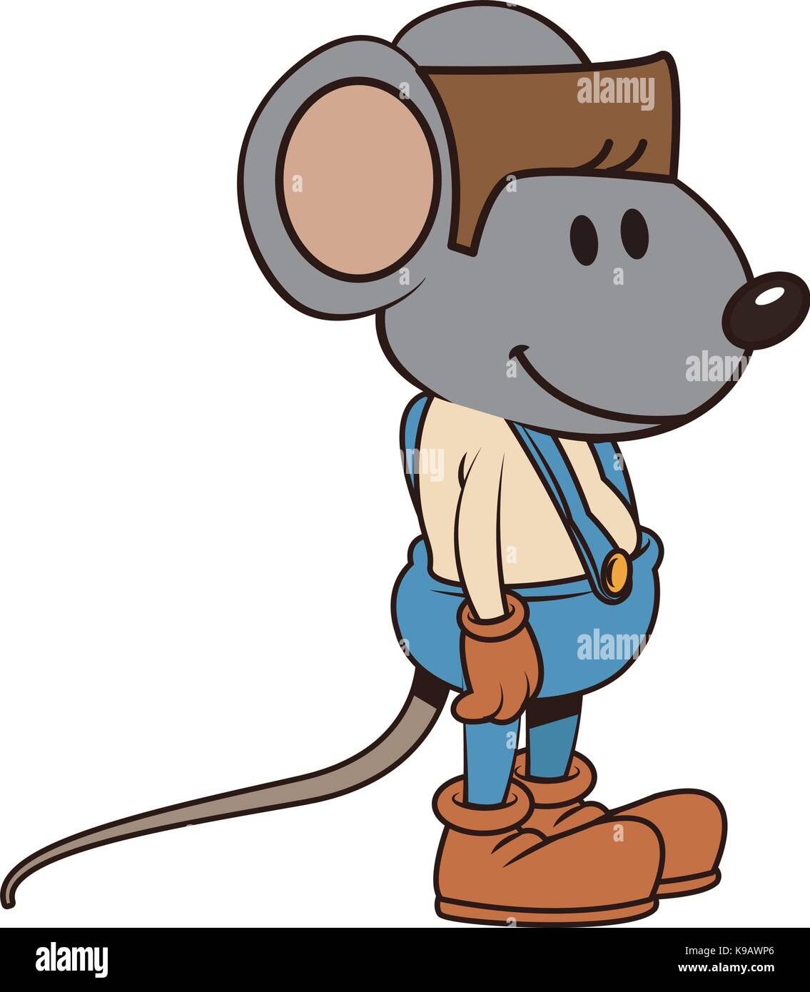 Cute mouse worker cartoon Stock Vector Image & Art - Alamy