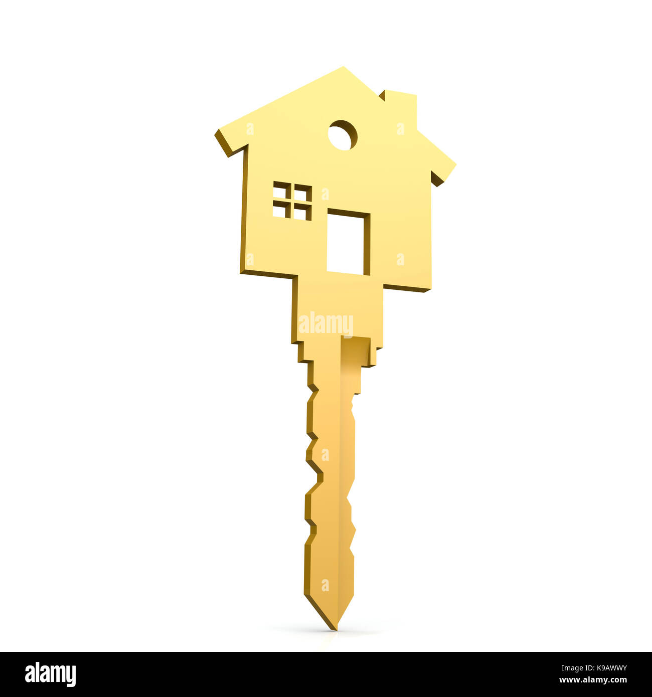 House key isolated Stock Photo - Alamy