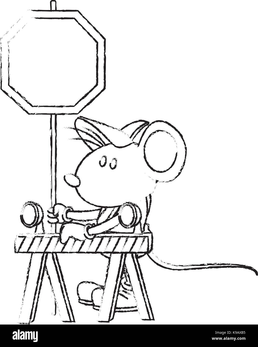 Cute mouse worker cartoon Stock Vector Image & Art - Alamy