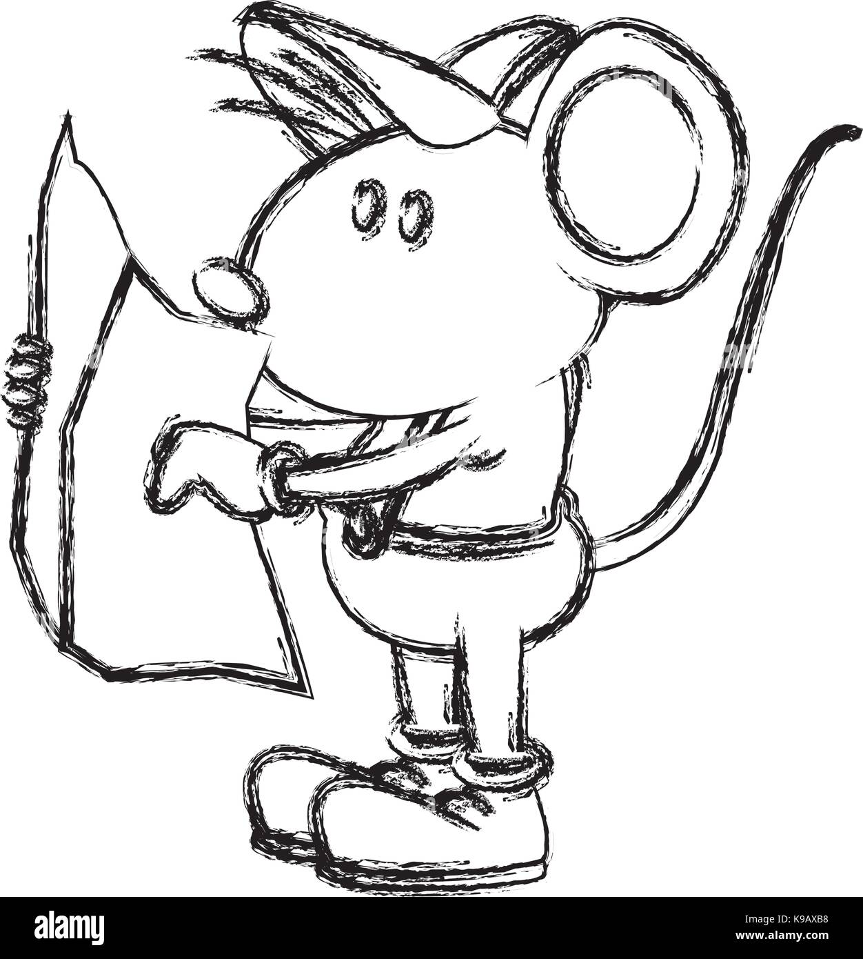 Cute mouse worker cartoon Stock Vector Image & Art - Alamy
