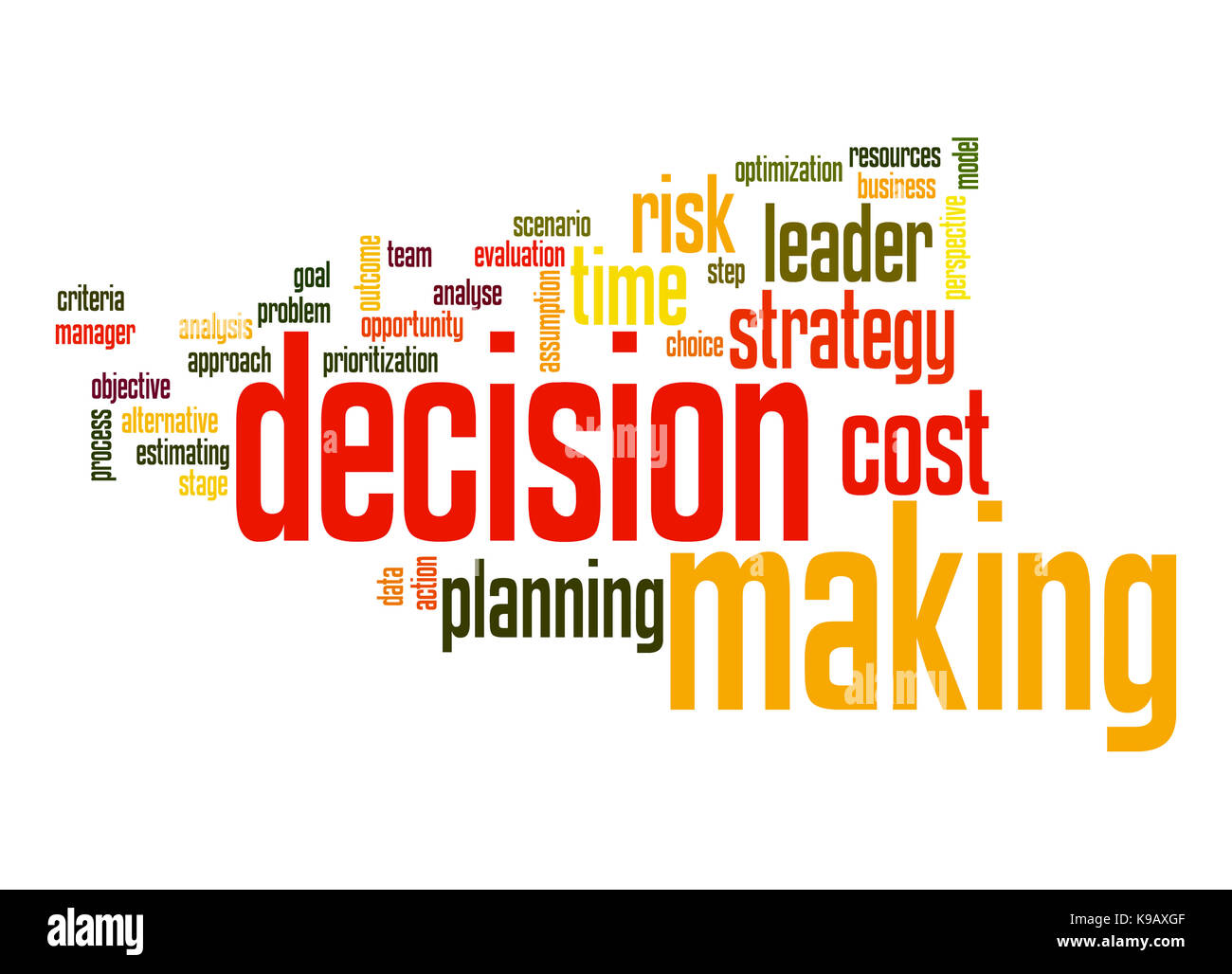 Decision making process Cut Out Stock Images & Pictures - Alamy