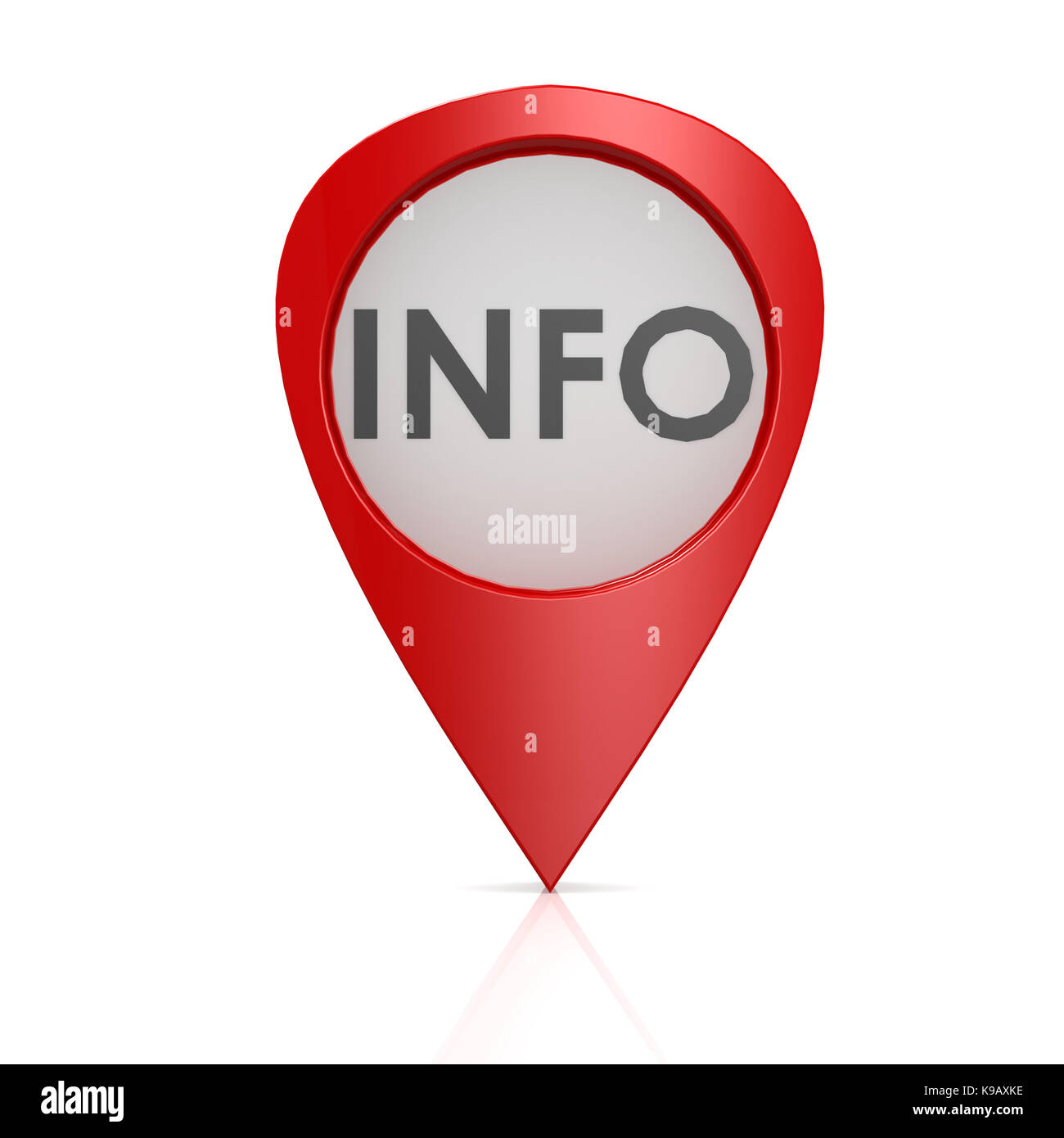 Info red pointer Stock Photo - Alamy