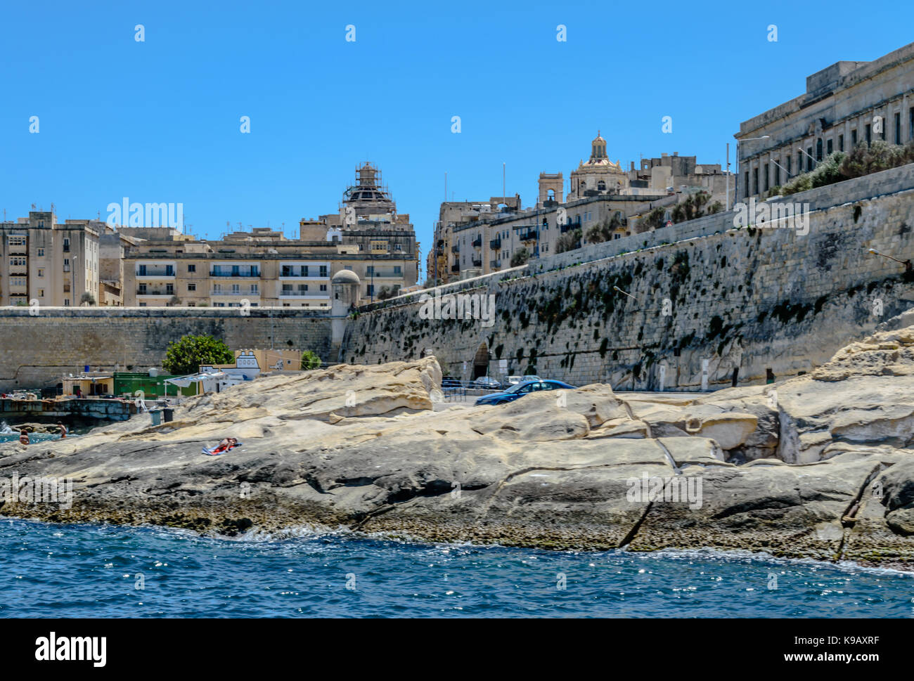 Malta valletta beach view hi-res stock photography and images - Alamy
