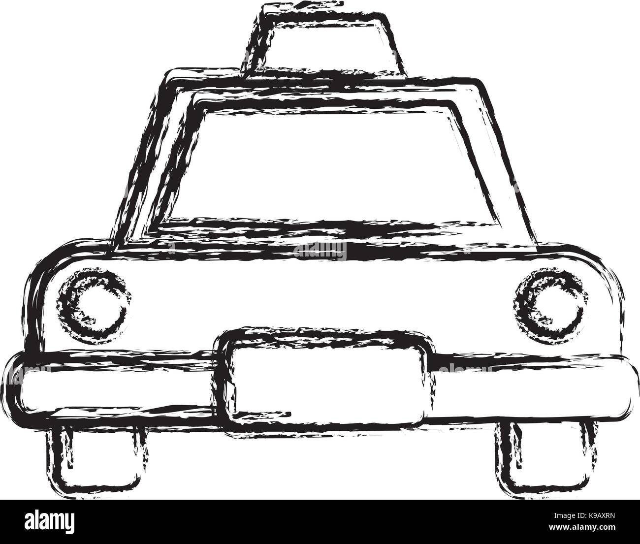Taxi cab frontview Stock Vector Image & Art - Alamy