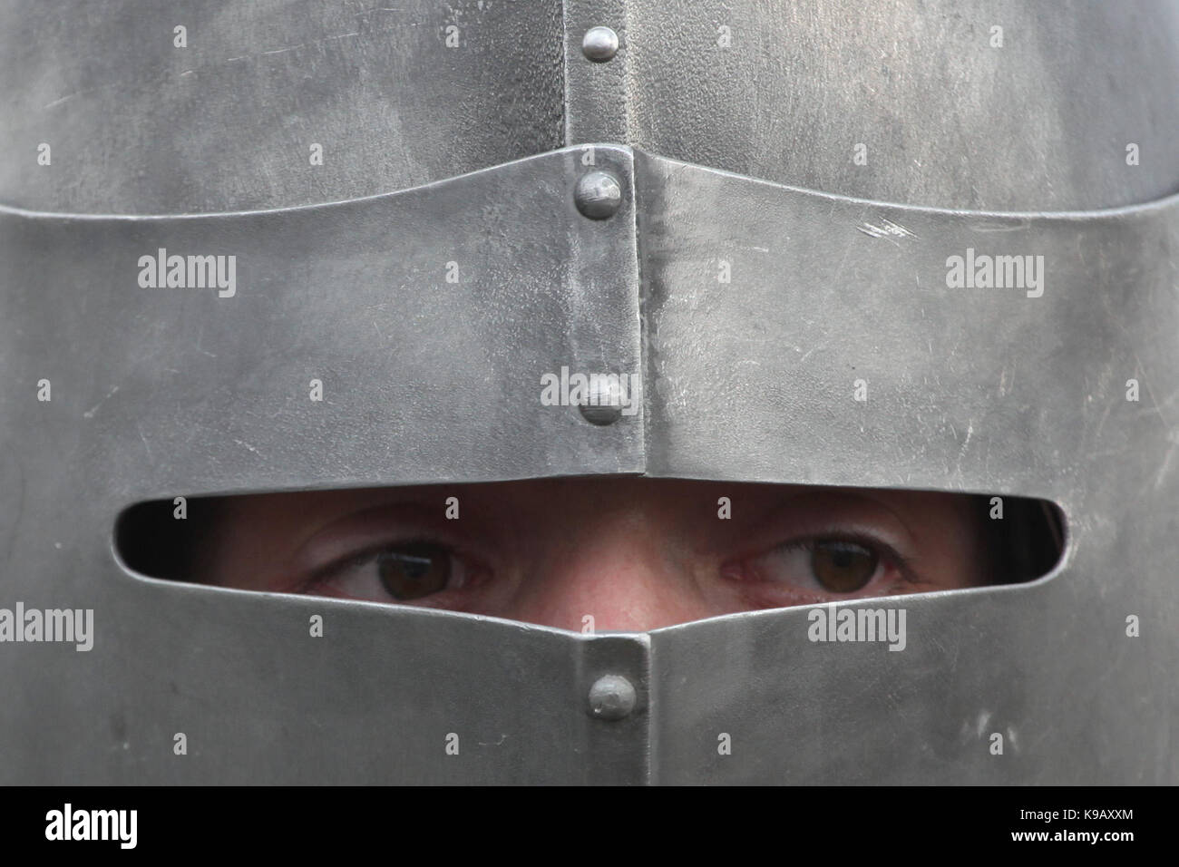 Czech actor Michal Bednář dressed as a medieval knight attends the ...