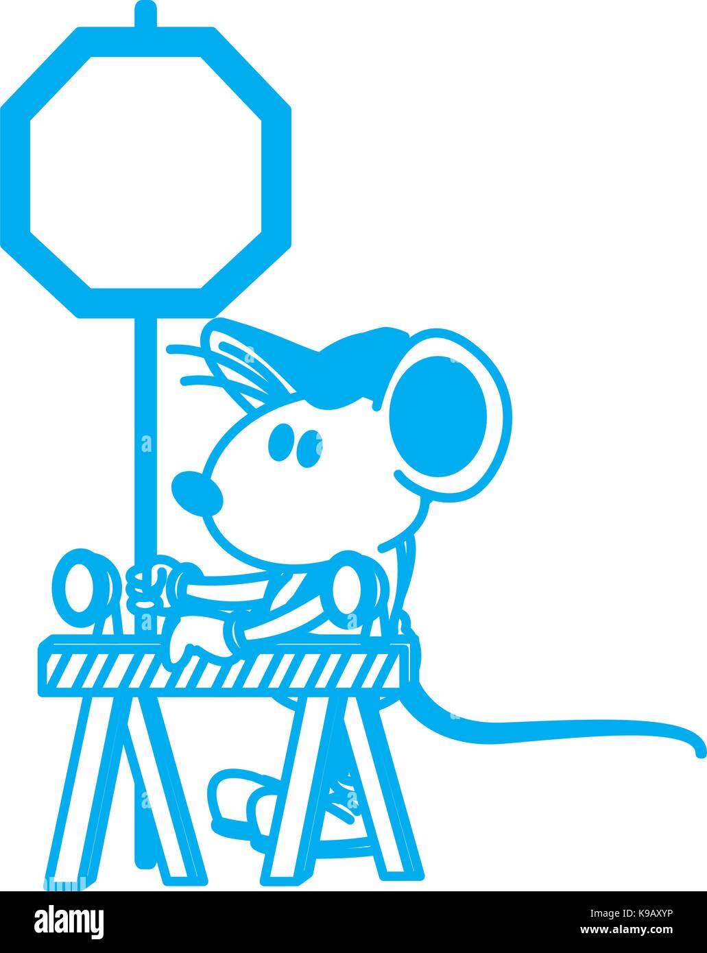 Cute mouse worker cartoon Stock Vector Image & Art - Alamy