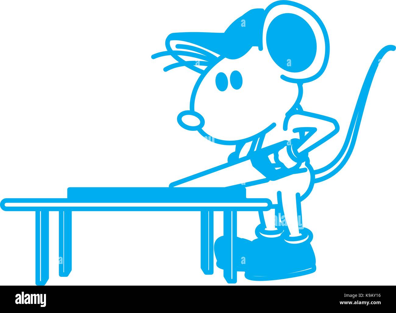 Cute mouse worker cartoon Stock Vector Image & Art - Alamy