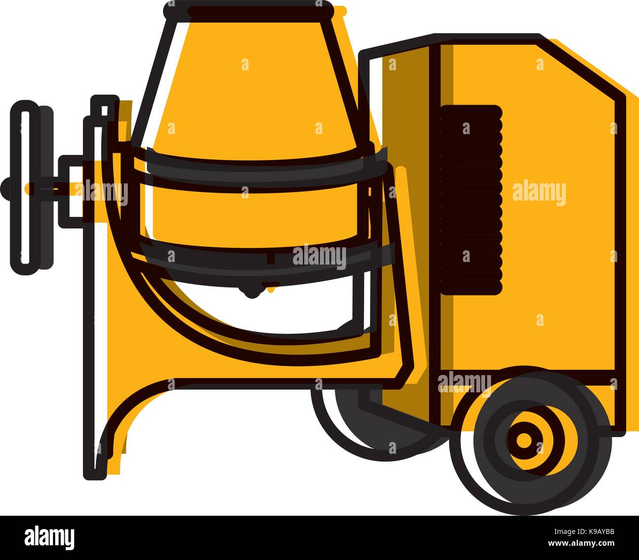 Construction cement mixer Stock Vector Image & Art - Alamy