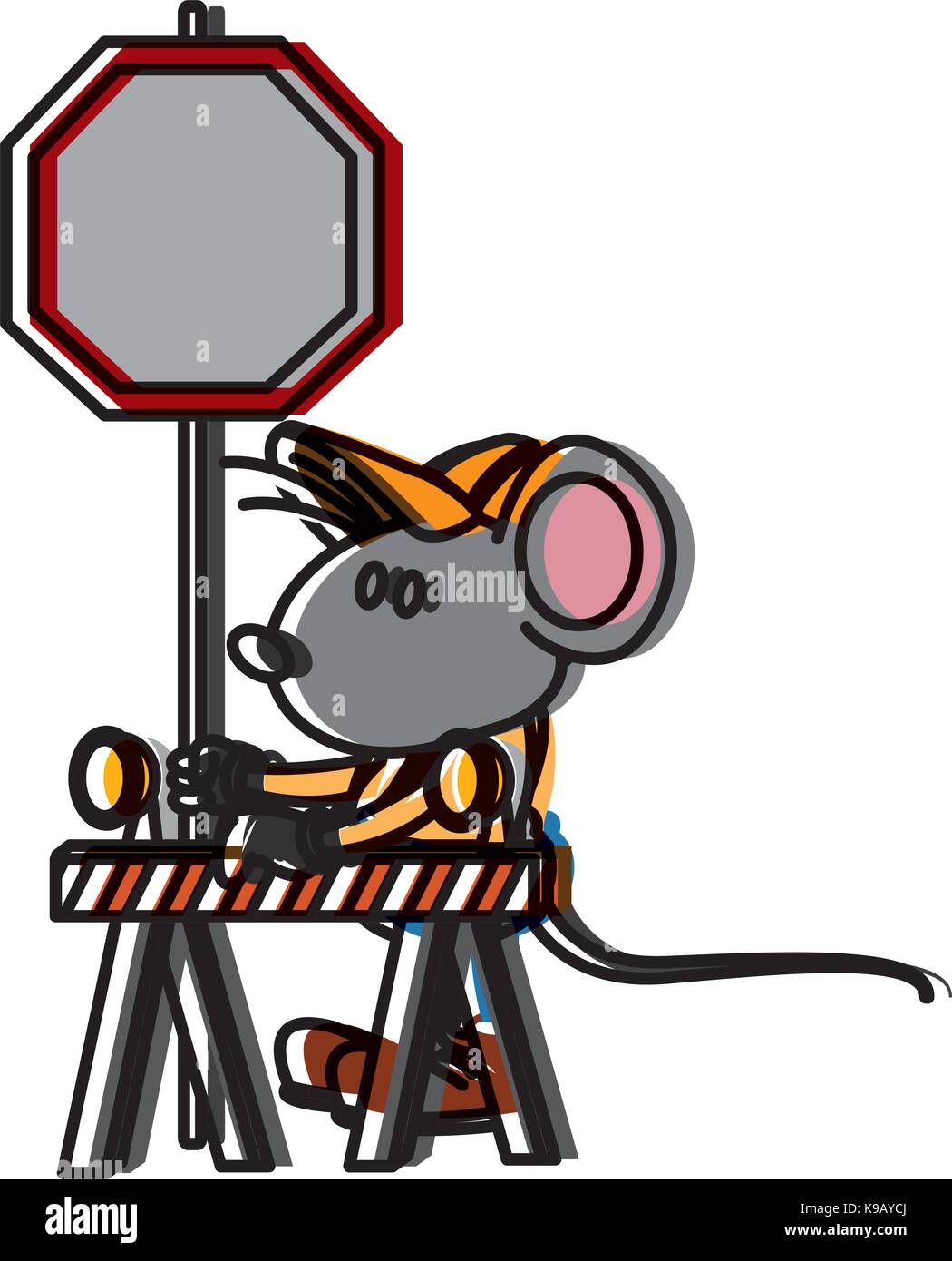 Cute mouse worker cartoon Stock Vector Image & Art - Alamy