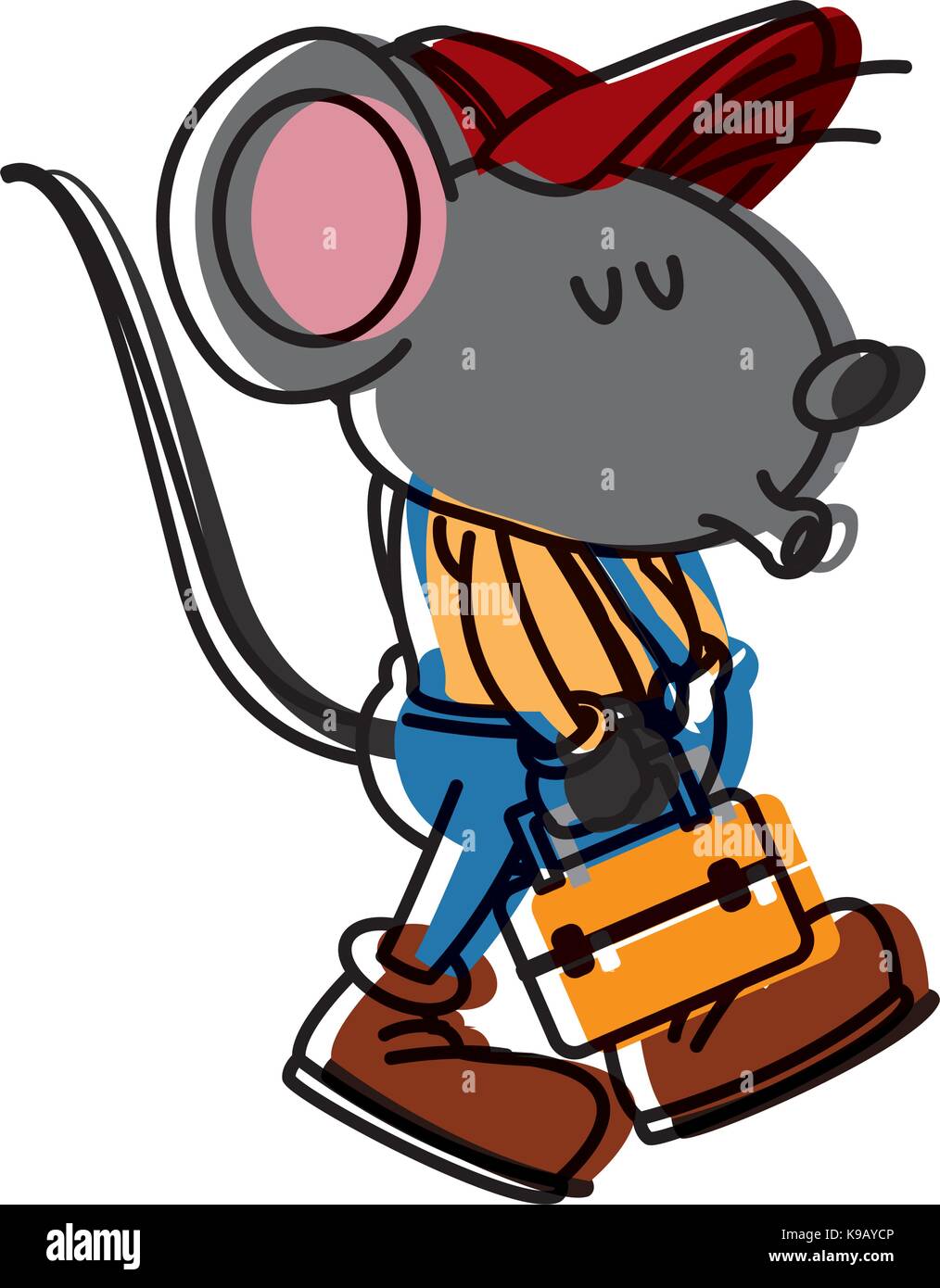 Cute mouse worker cartoon Stock Vector Image & Art - Alamy