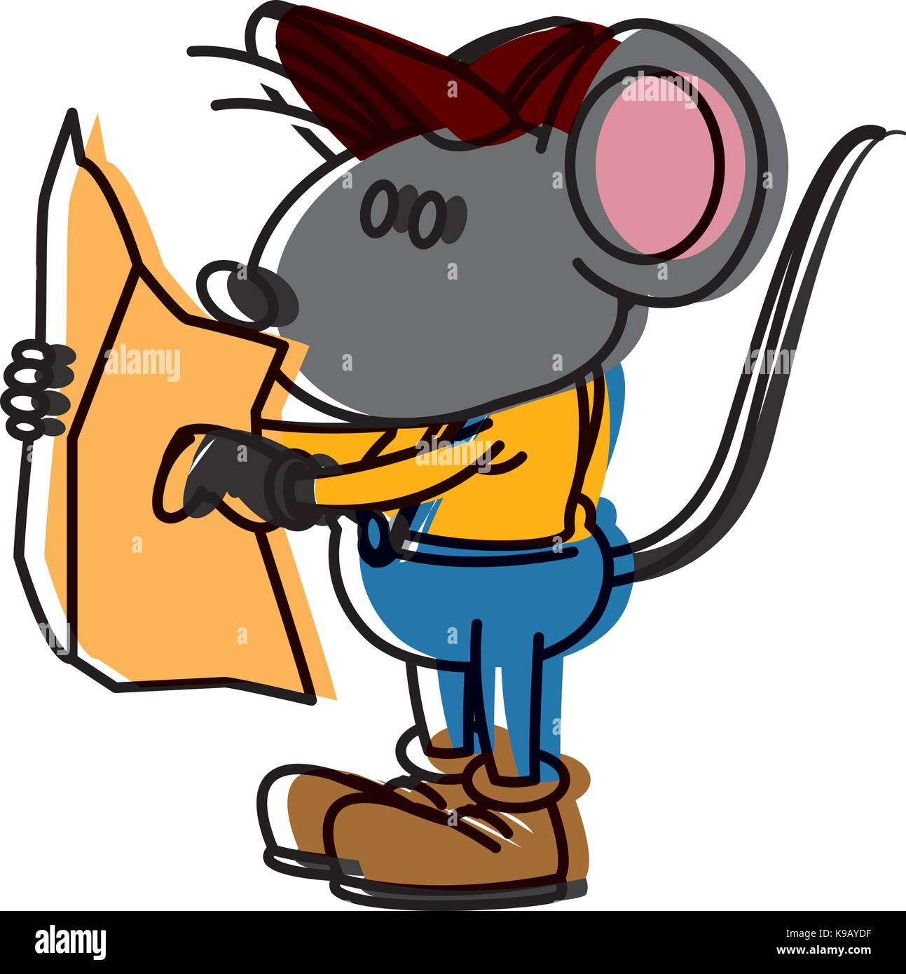 Cute mouse worker cartoon Stock Vector Image & Art - Alamy