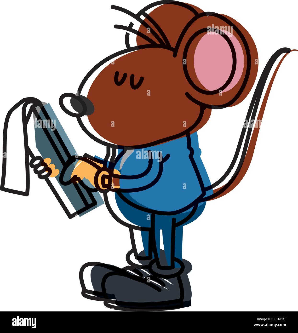 Cute mouse worker cartoon Stock Vector Image & Art - Alamy