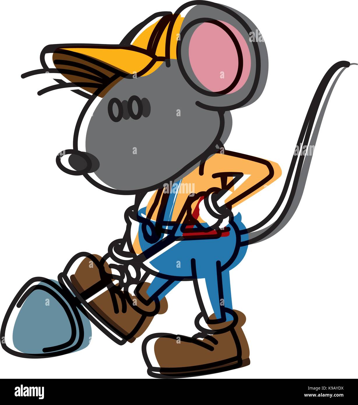 Cute mouse worker cartoon Stock Vector Image & Art - Alamy