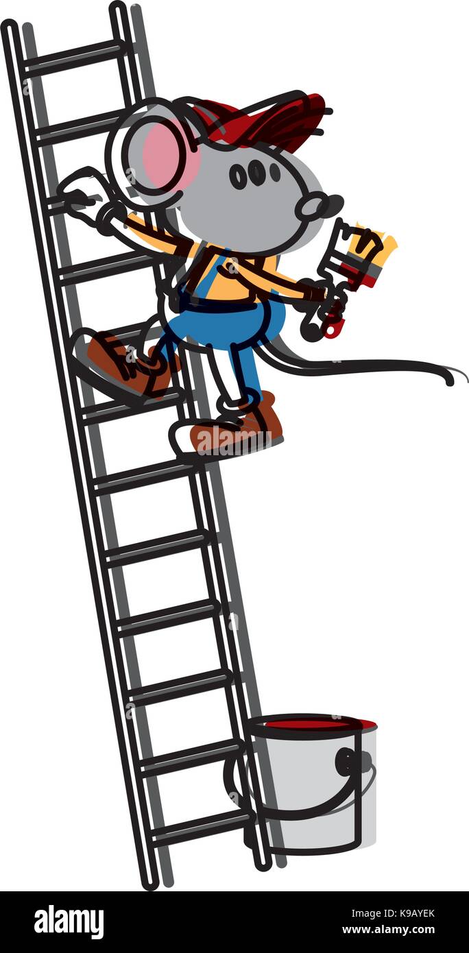 Cute mouse worker cartoon Stock Vector Image & Art - Alamy