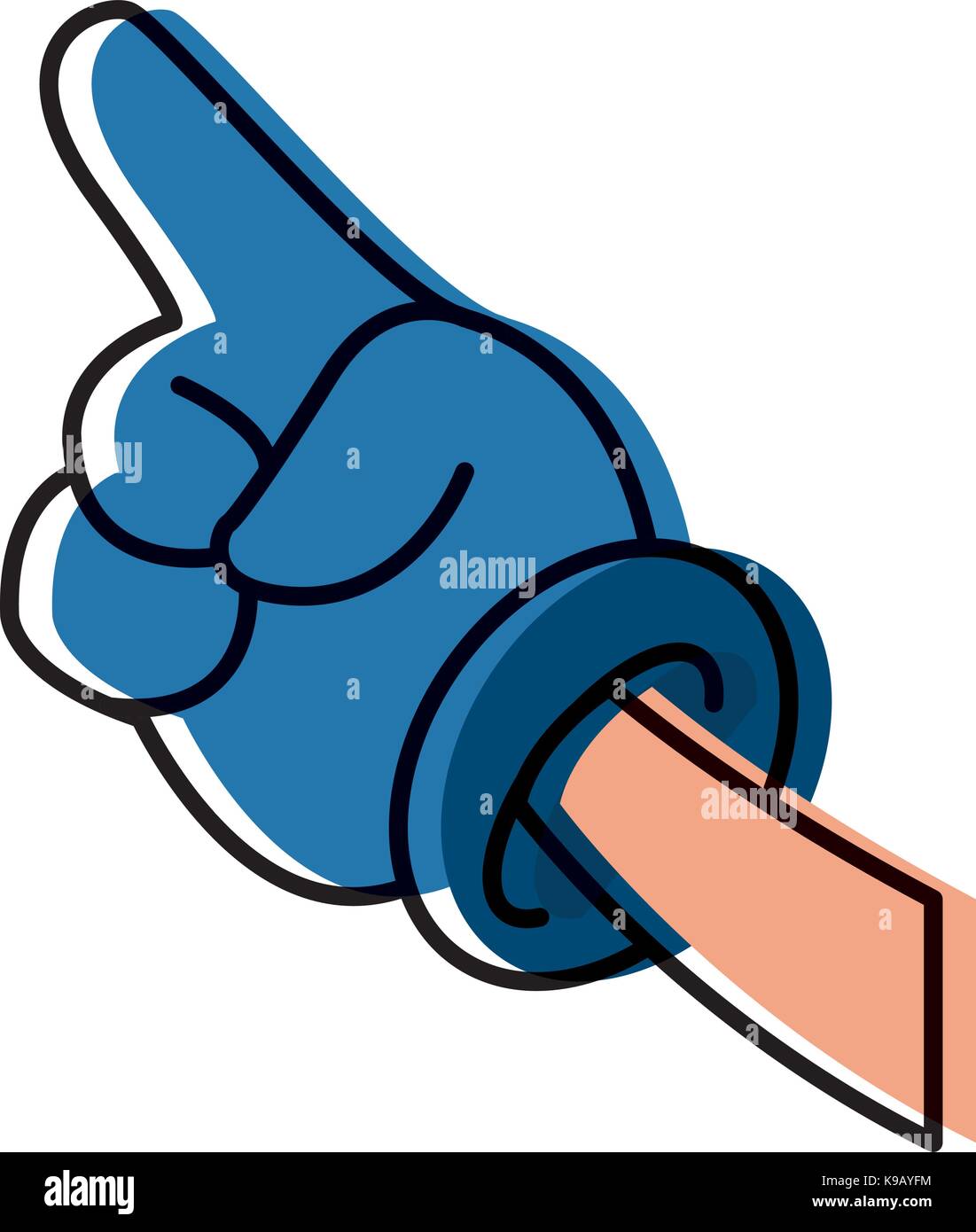 Worker glove cartoon Stock Vector Image & Art - Alamy