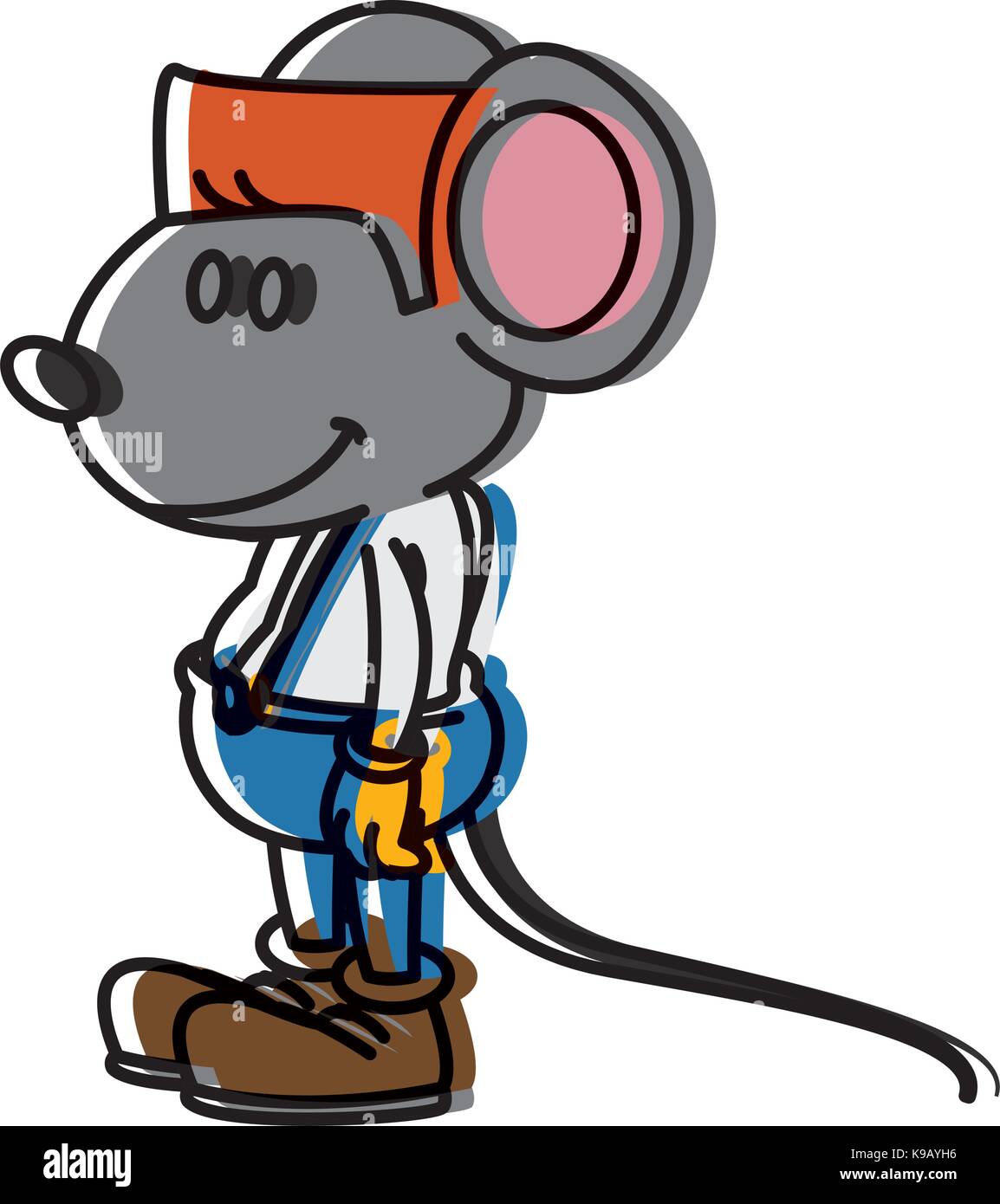 Cute mouse worker cartoon Stock Vector Image & Art - Alamy