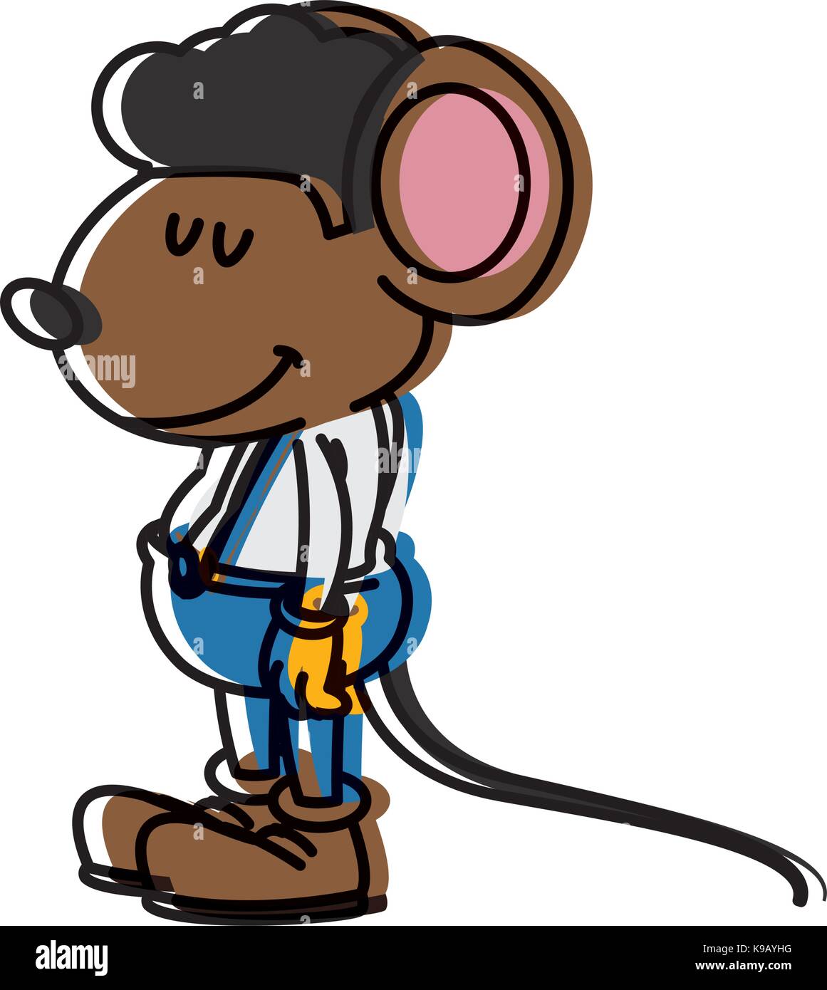 Cute mouse worker cartoon Stock Vector Image & Art - Alamy