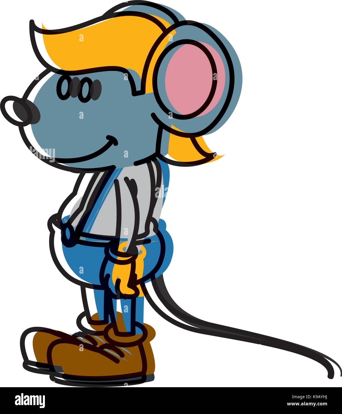 Cute mouse worker cartoon Stock Vector Image & Art - Alamy
