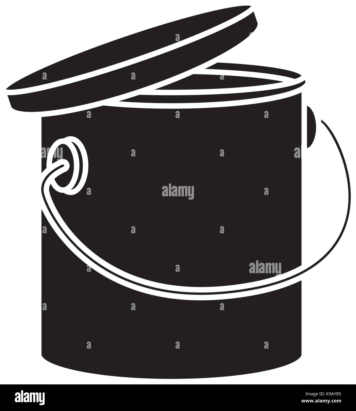 Paint bucket isolated Stock Vector Image & Art - Alamy