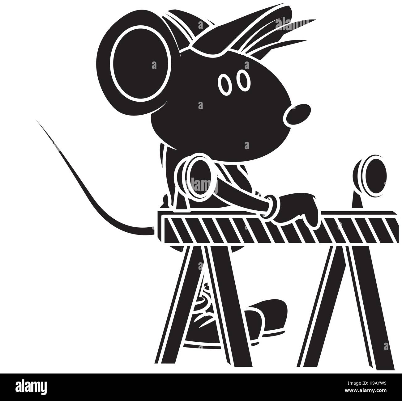Cute mouse worker cartoon Stock Vector Image & Art - Alamy
