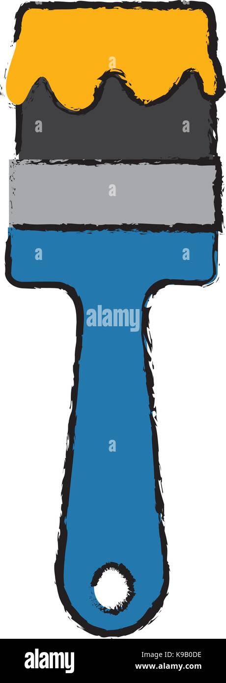 Construction paint brush Stock Vector Image & Art - Alamy
