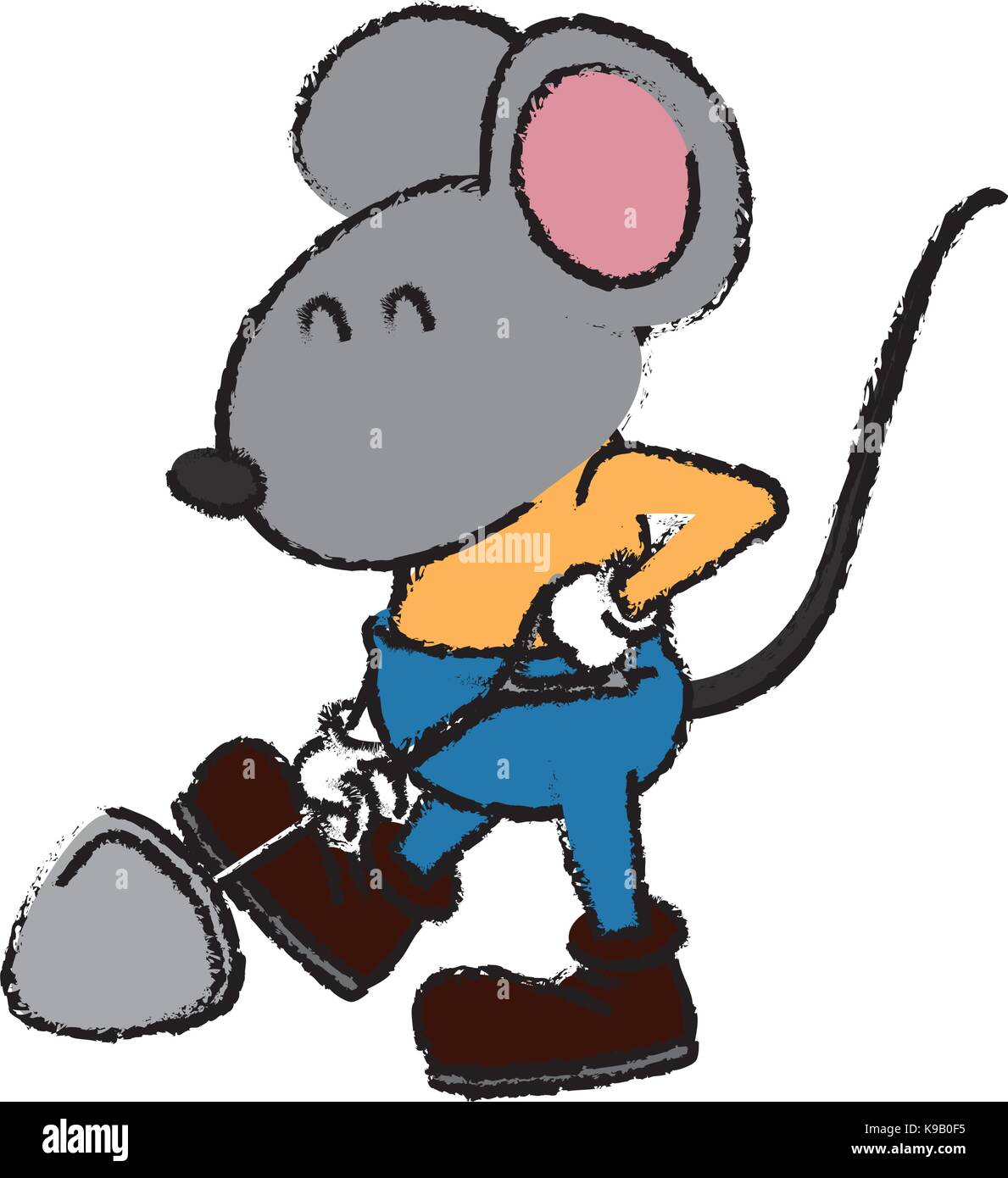 Cute mouse worker cartoon Stock Vector Image & Art - Alamy