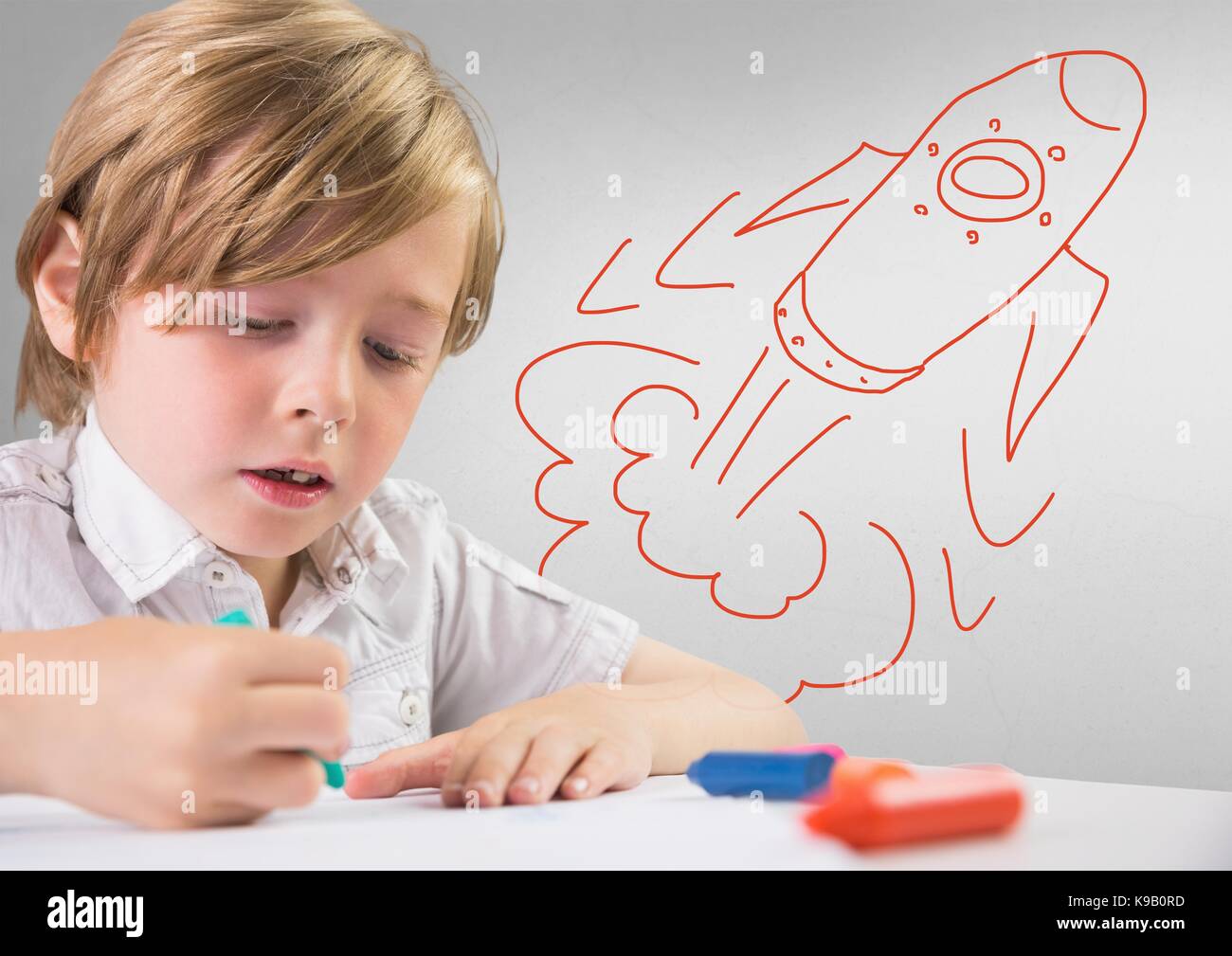 Child Digital 3d Art Tablet High Resolution Stock Photography and ...