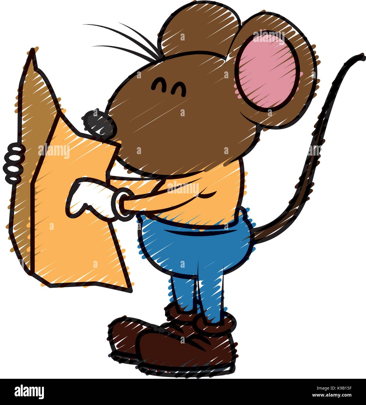 Cute mouse worker cartoon Stock Vector Image & Art - Alamy