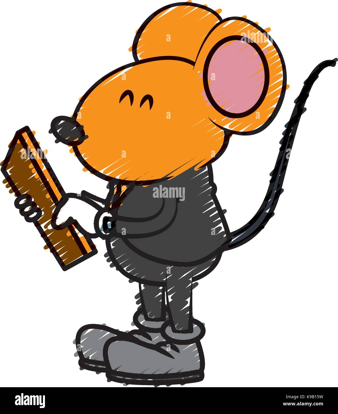 Cute mouse worker cartoon Stock Vector Image & Art - Alamy