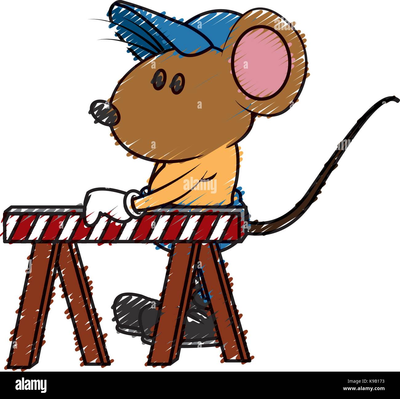 Cute mouse worker cartoon Stock Vector Image & Art - Alamy
