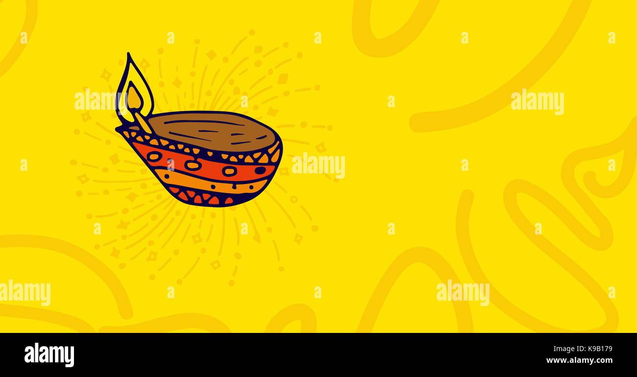 Digital composite of Diwali Diya background, wide Stock Photo - Alamy