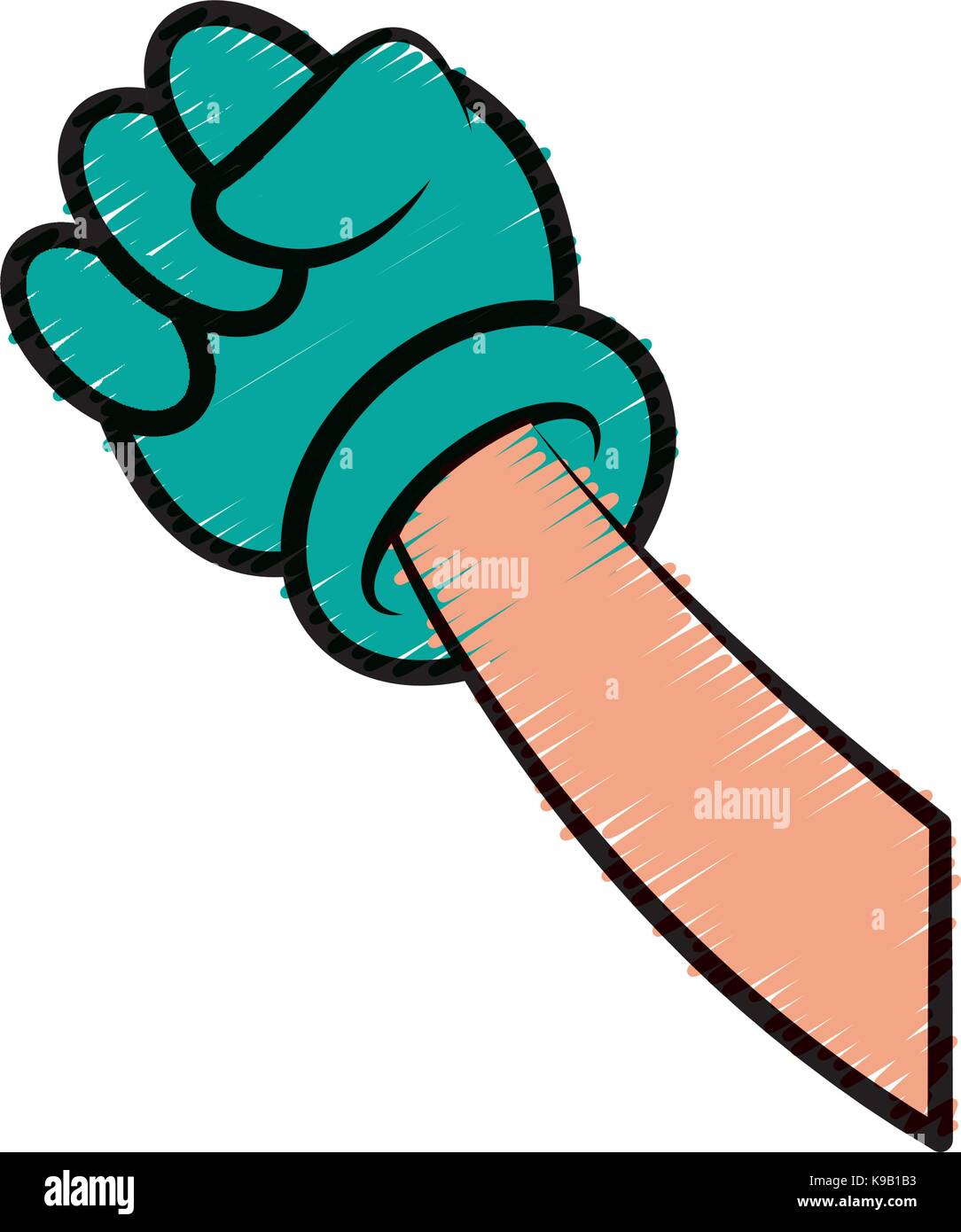 Worker glove cartoon Stock Vector Image & Art - Alamy