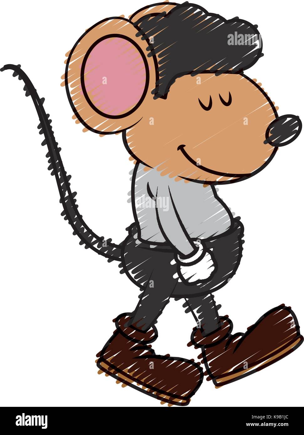 Cute mouse cartoon Stock Vector Image & Art - Alamy