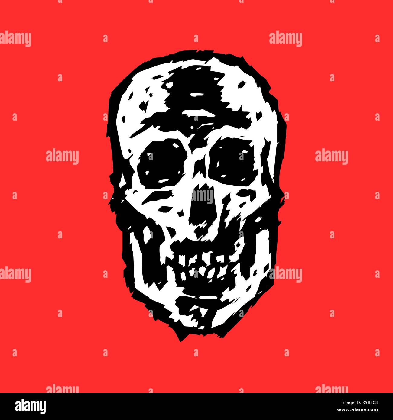 Smashed skull Stock Vector Images - Alamy
