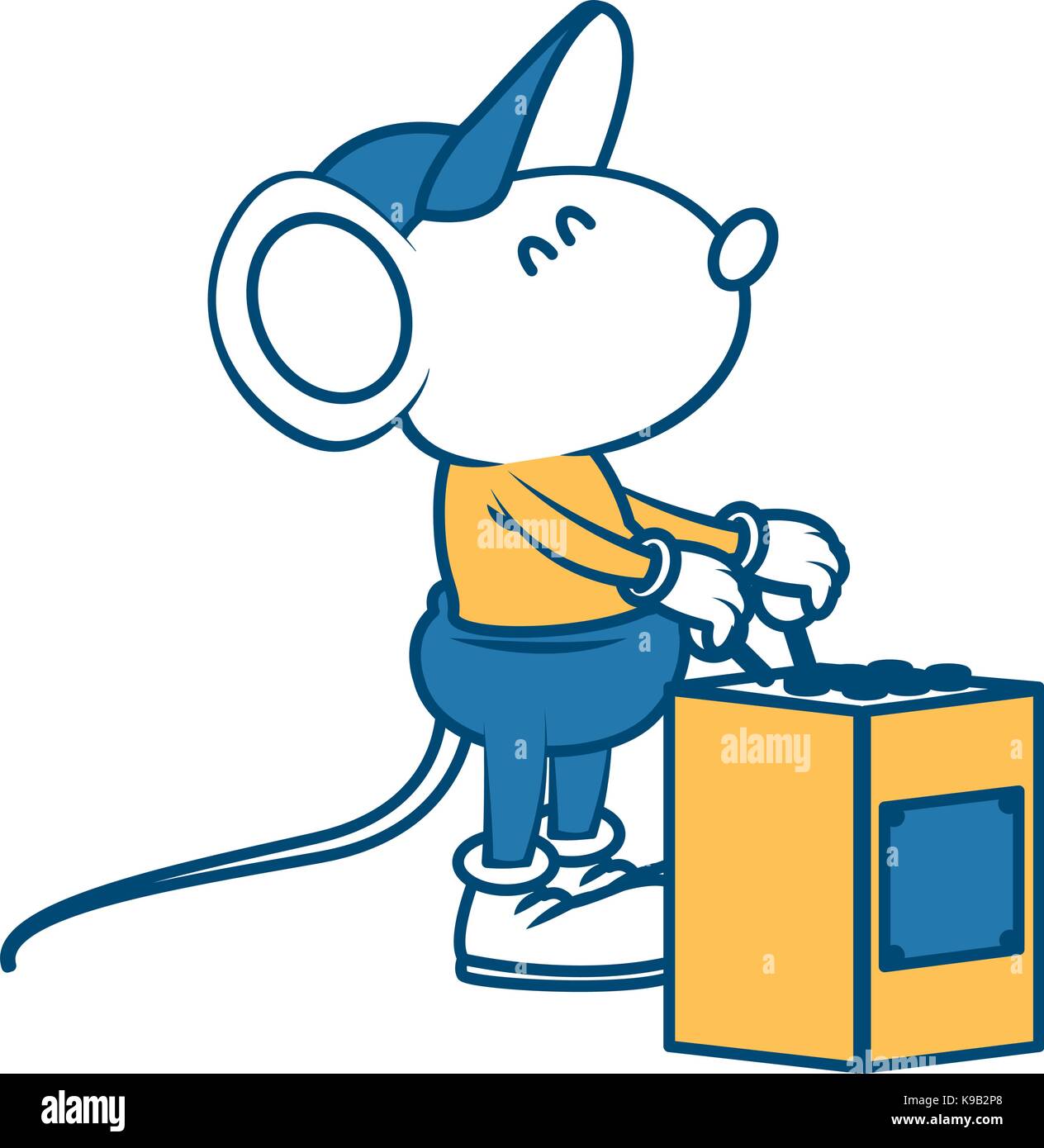 Cute mouse worker cartoon Stock Vector Image & Art - Alamy