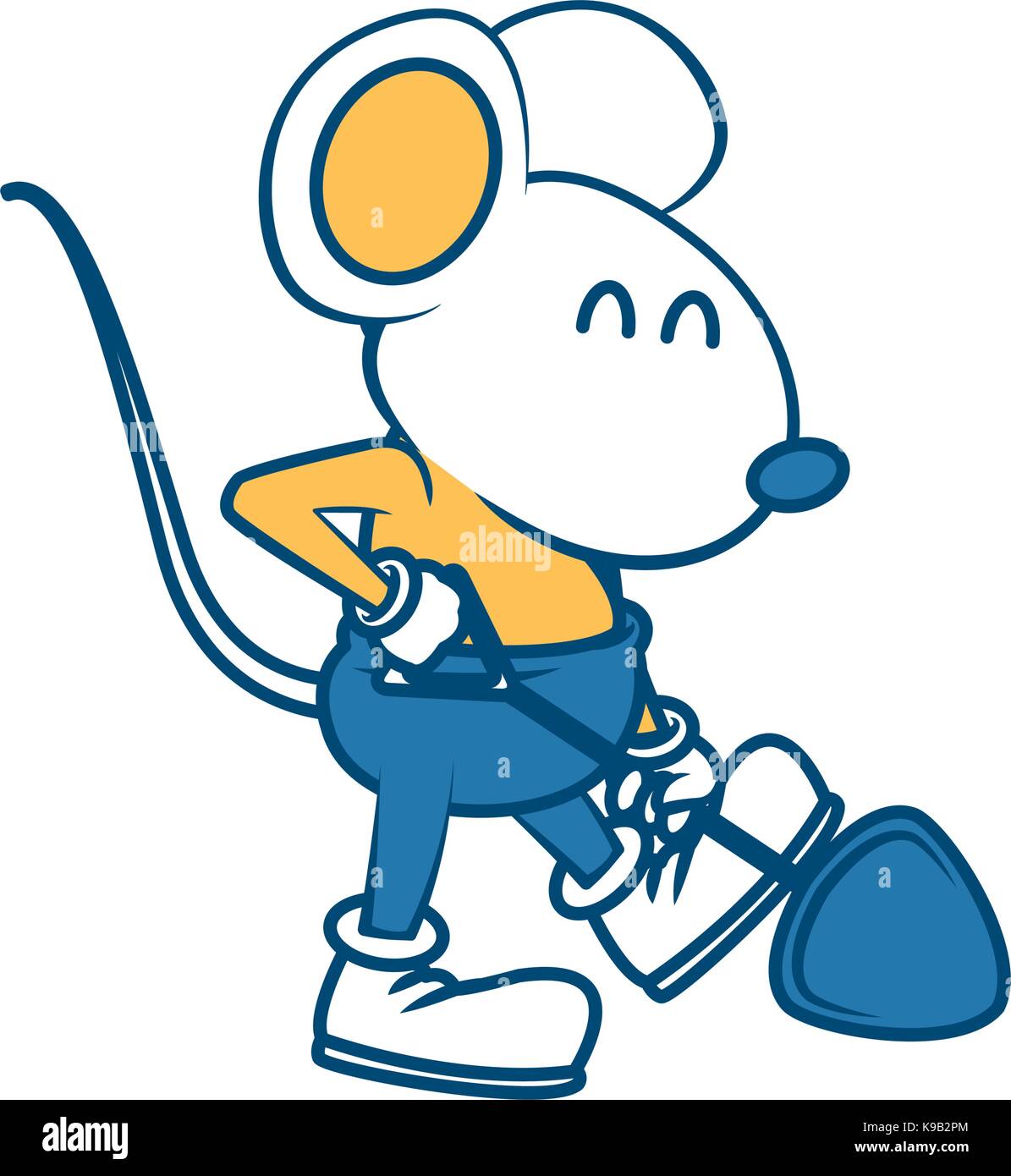 Cute mouse worker cartoon Stock Vector Image & Art - Alamy