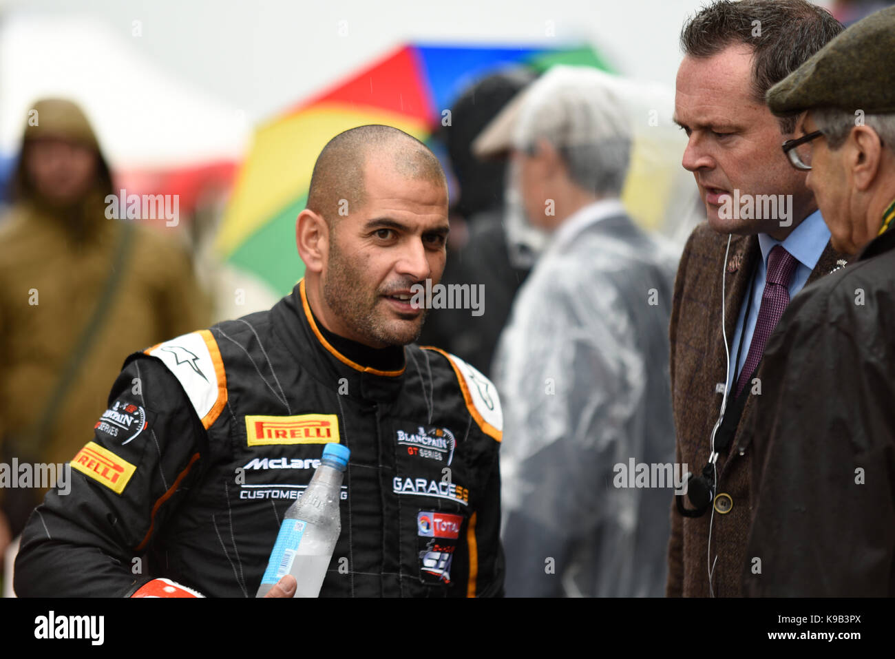 Chris Harris of BBC Top Gear in the assembly area to race in the St ...