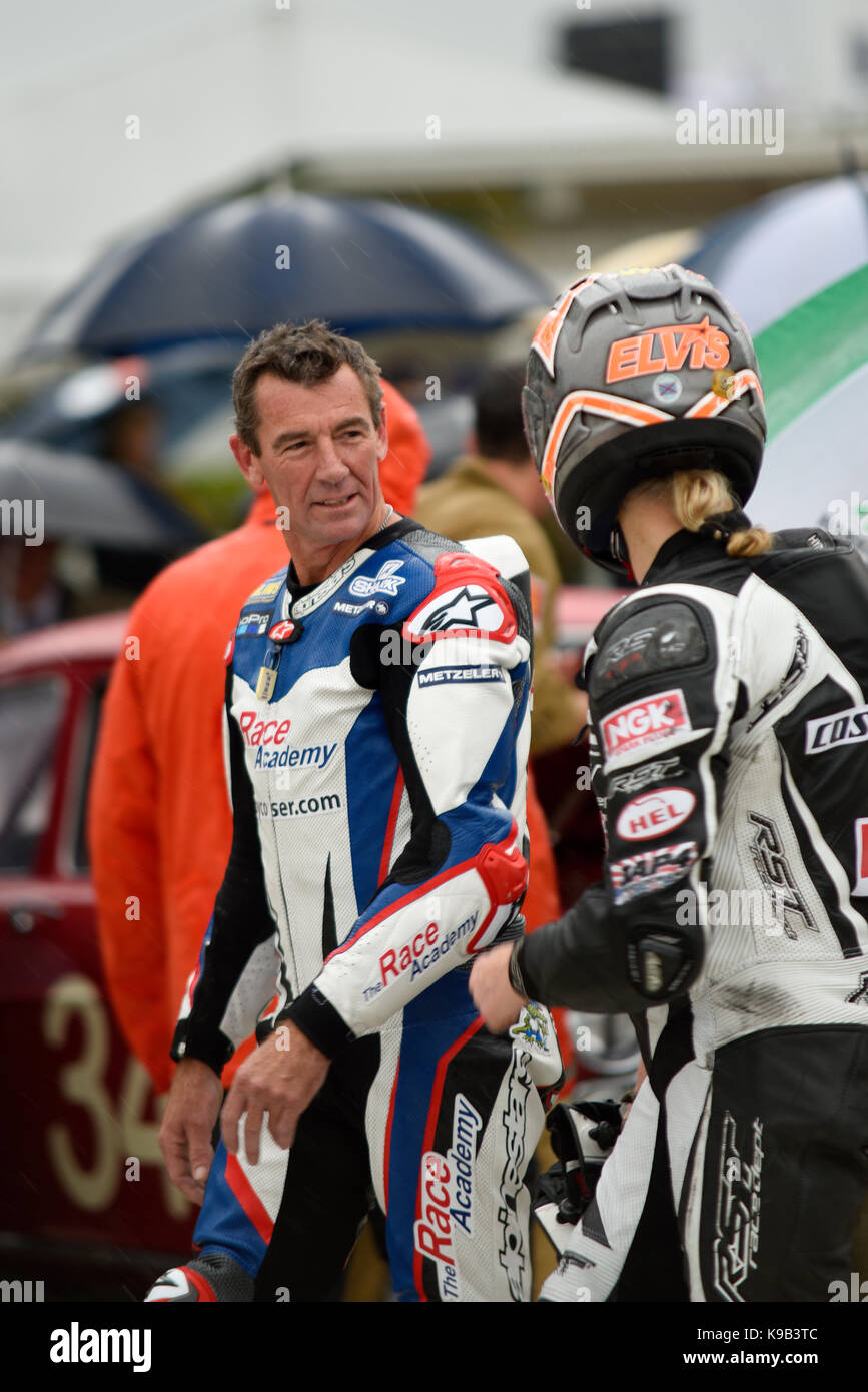 Troy Corser in the assembly area at the Goodwood Revival 2017 Stock ...