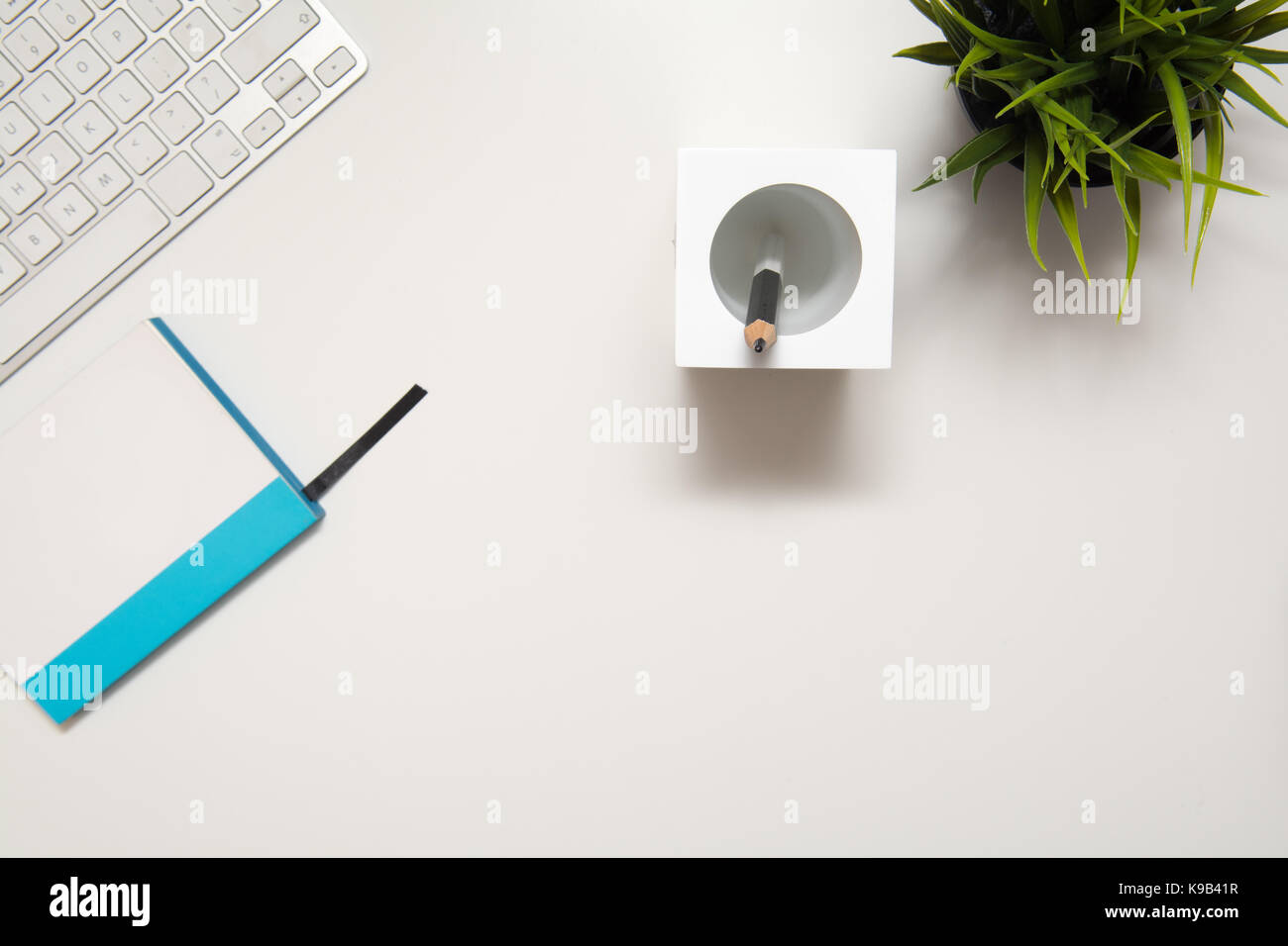 Modern workspace desk for creative thinking and design Stock Photo - Alamy