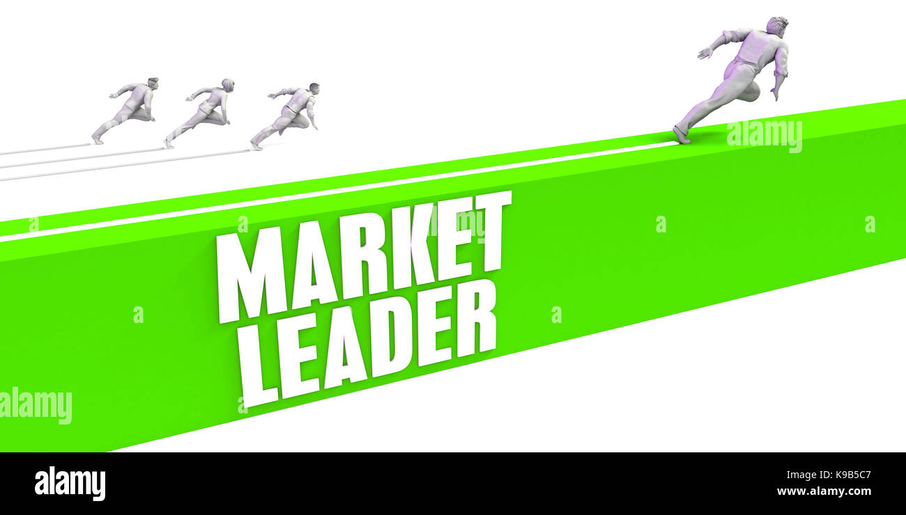 Market Leader as a Fast Track To Success Stock Photo - Alamy