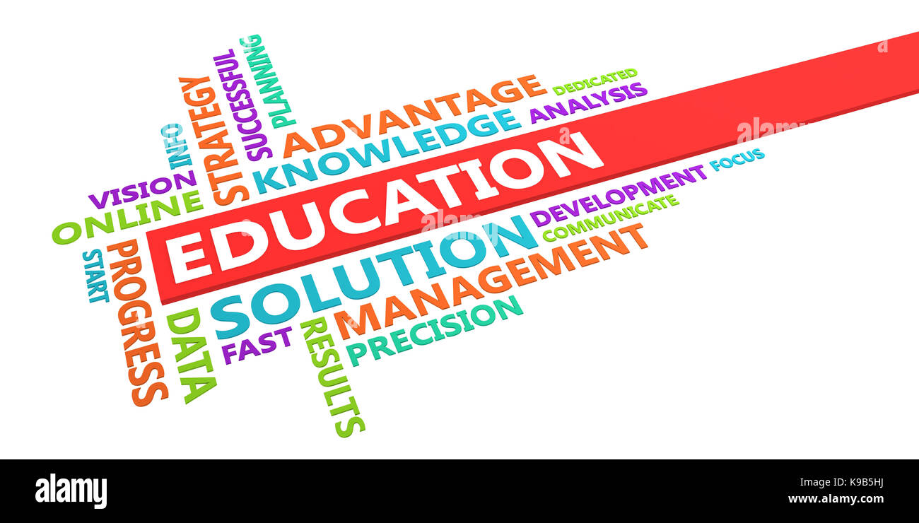 Education Word Cloud Concept Isolated on White Stock Photo - Alamy