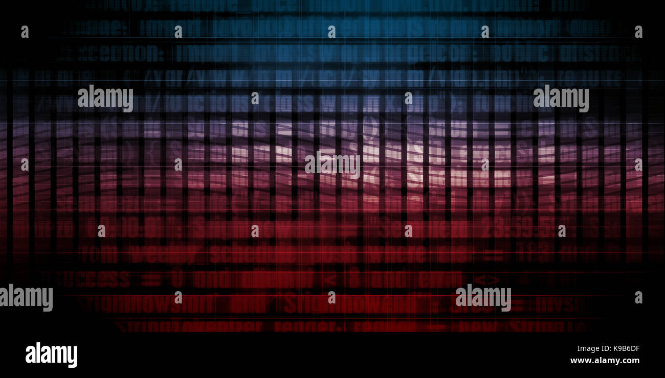 Software Solution with Blurred Code Abstract Background Stock Photo - Alamy