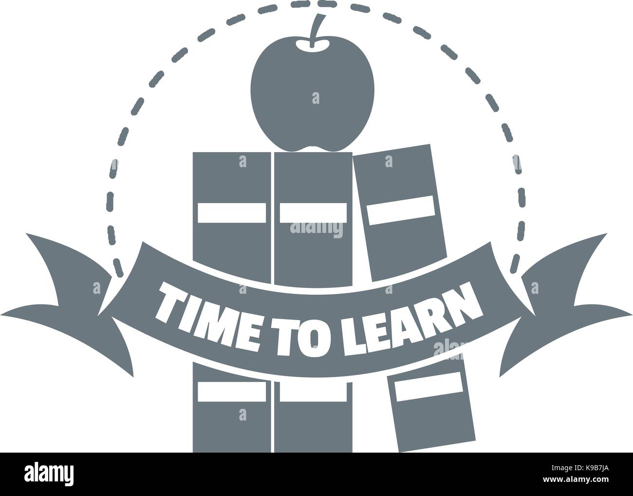 Book logo, simple gray style Stock Vector Image & Art - Alamy