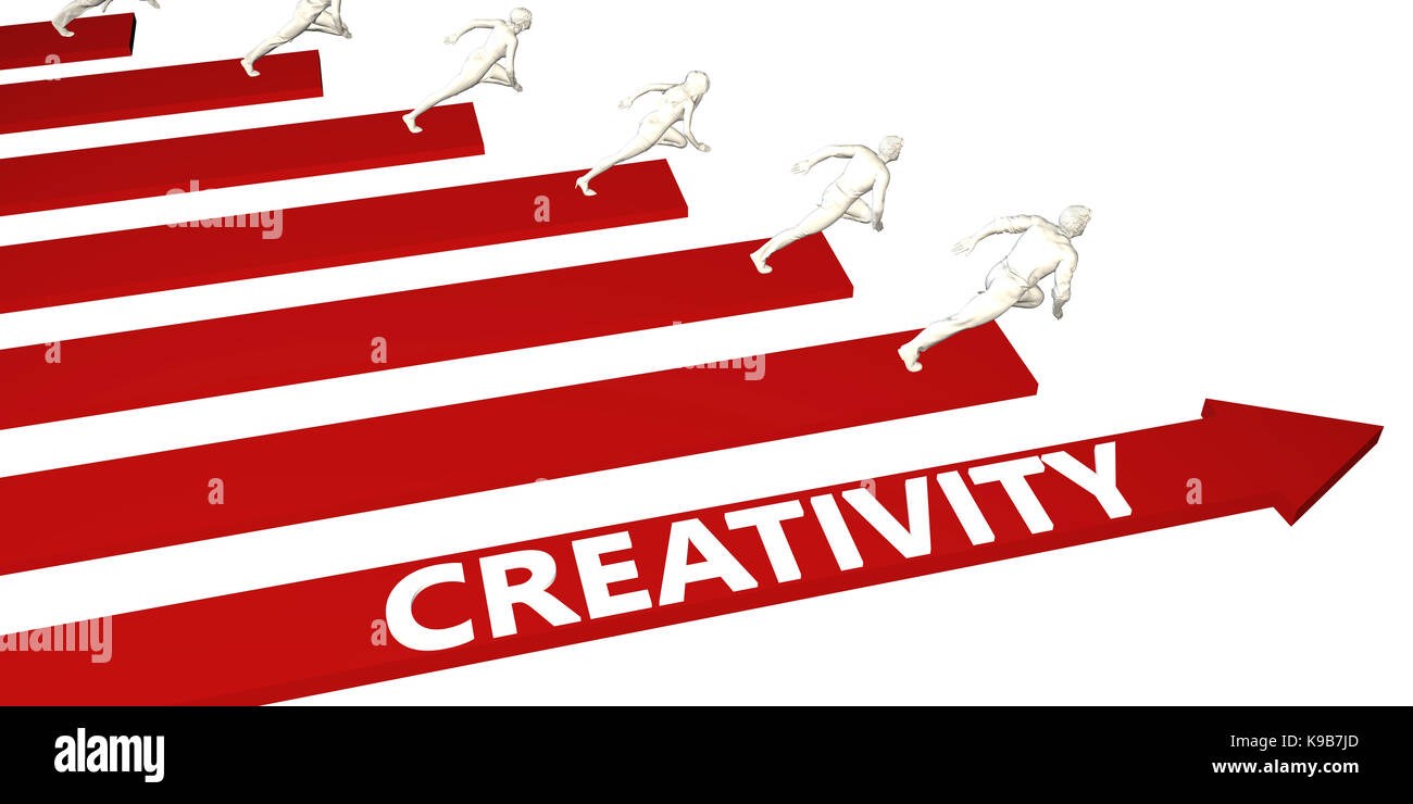 Creativity Information and Presentation Concept for Business Stock ...