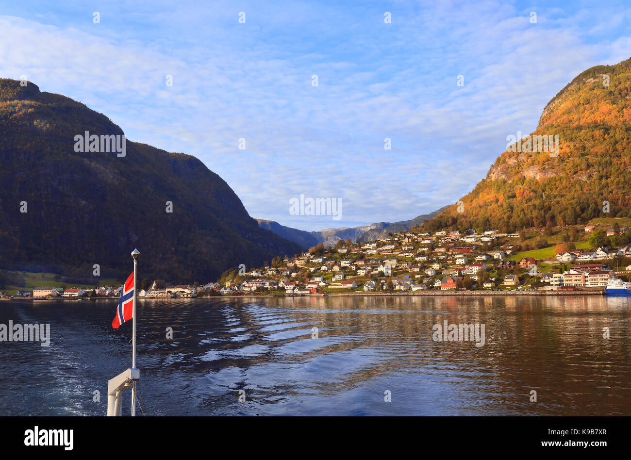 Scenic landscapes of the northern Norwegian fjords.Beautiful view of ...